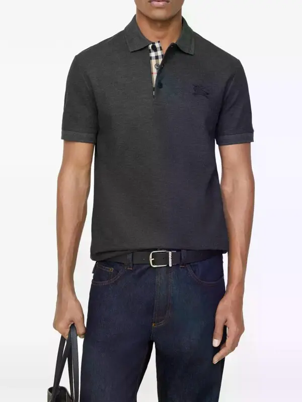 Burberry Cotton Polo Shirt - Grey