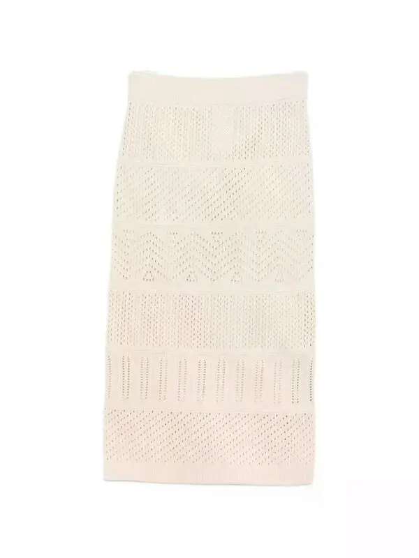 Max Mara Knitted Skirt - Neutrals