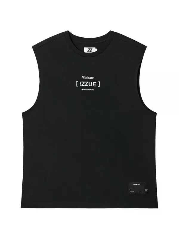 Izzue Logo-print Tank Top - Black