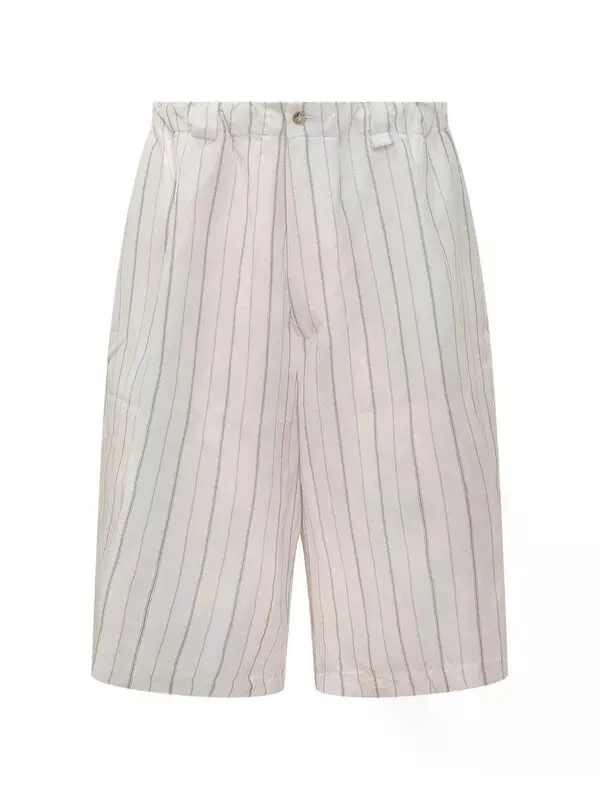 WILLY CHAVARRIA Toluca Striped-pattern Shorts - Neutrals