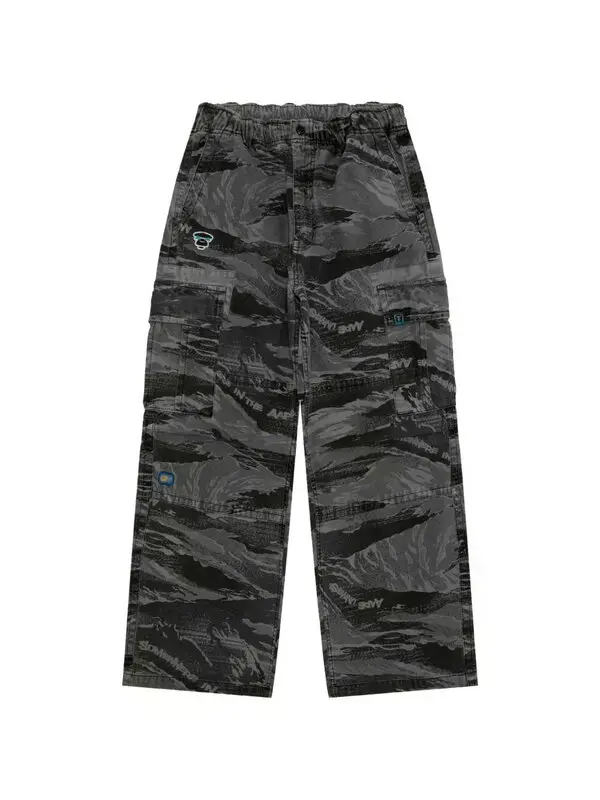 AAPE BY *A BATHING APE Camouflage Flap-pocket Trousers - Grey