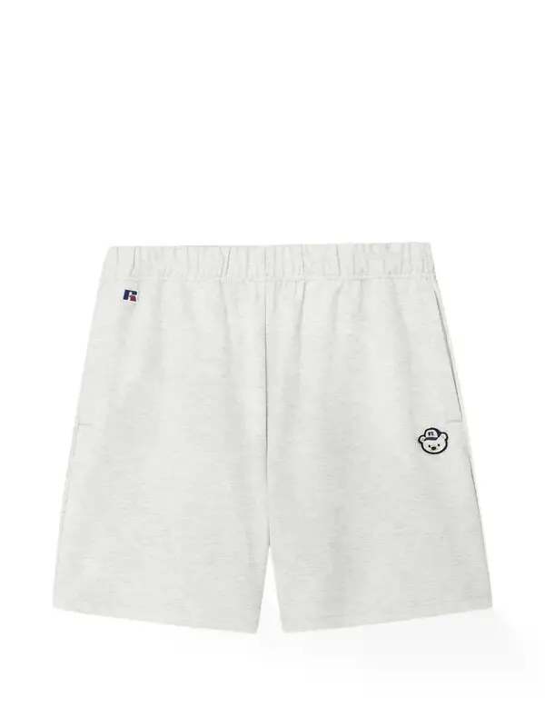 CHOCOOLATE Bear-motif Track Shorts - Grey