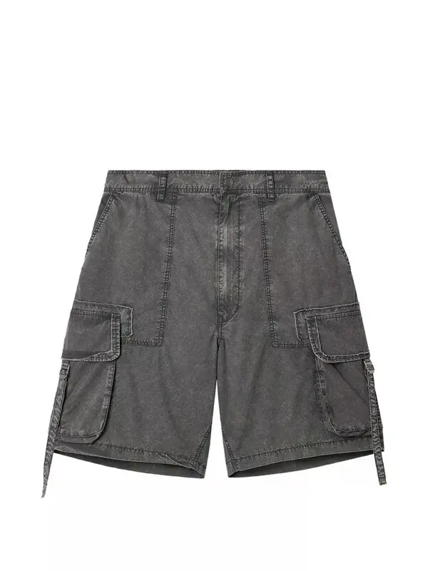 Izzue Flap-pocket Cargo Shorts - Grey