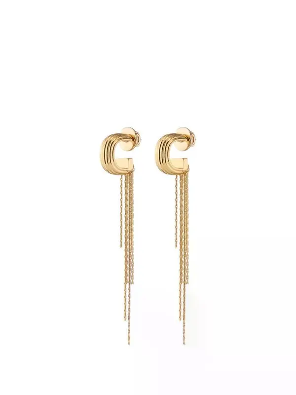 Demarson Reese Chain Drop Earrings - Gold