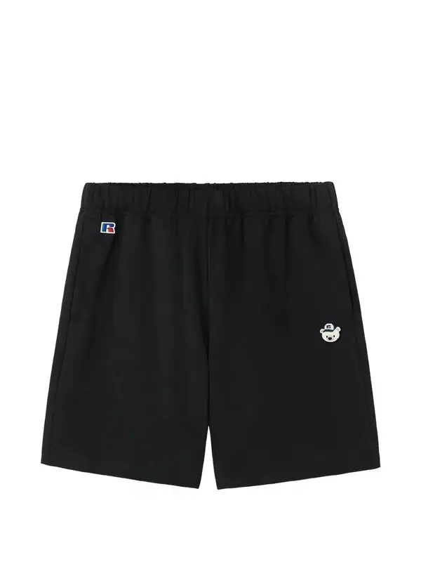 CHOCOOLATE Elastic-waistband Track Shorts - Black