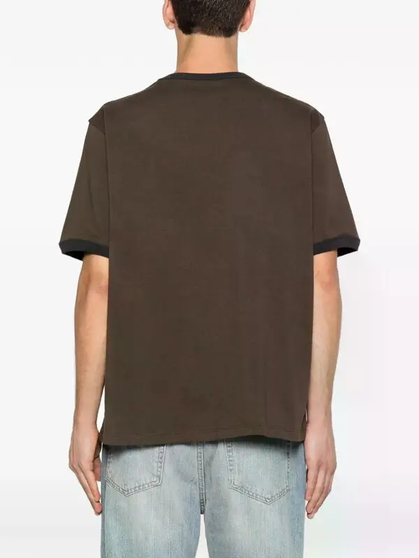 JEANERICA Contrast-trim T-shirt