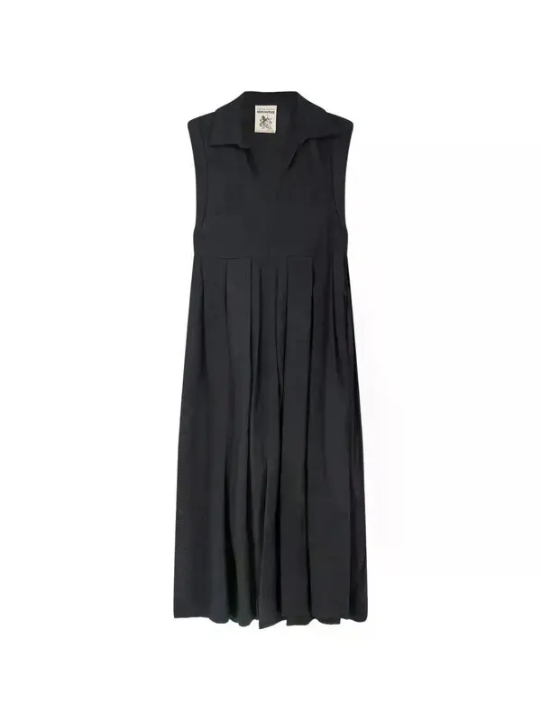 SEMICOUTURE Pleated Midi Dress - Black