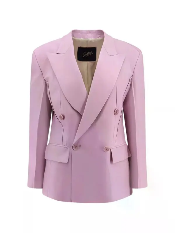Seafarer Double-breasted Blazer - Pink