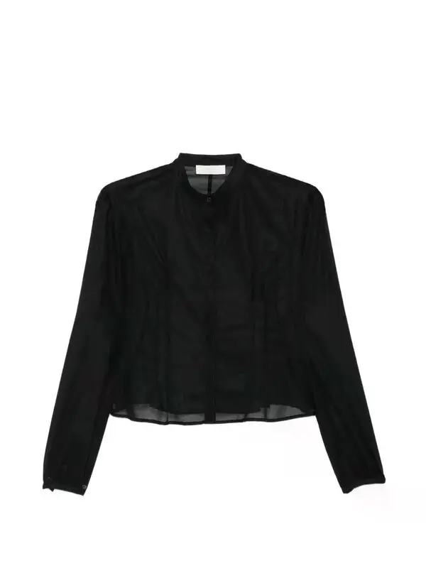 AMOMENTO Long-sleeved Blouse - Black