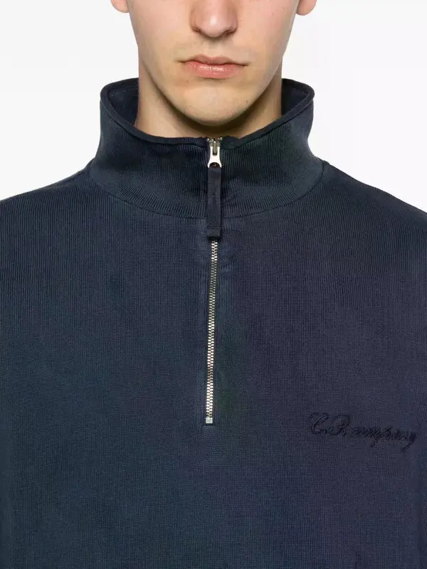 C.P. COMPANY Zip-fastening Sweatshirt - Blue