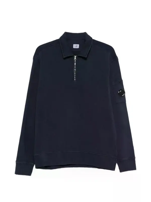 C.P. COMPANY Zip-fastening Pocket Sweatshirt - Blue