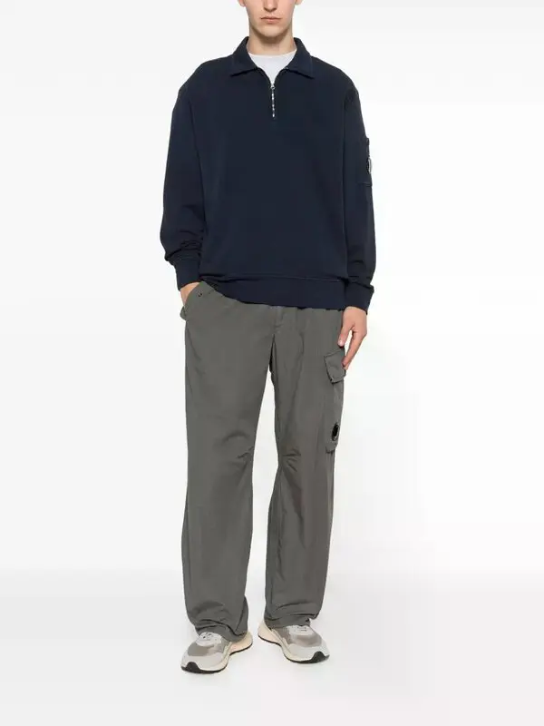 C.P. COMPANY Zip-fastening Pocket Sweatshirt - Blue