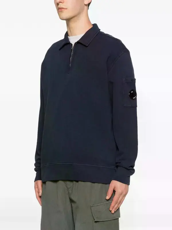 C.P. COMPANY Zip-fastening Pocket Sweatshirt - Blue