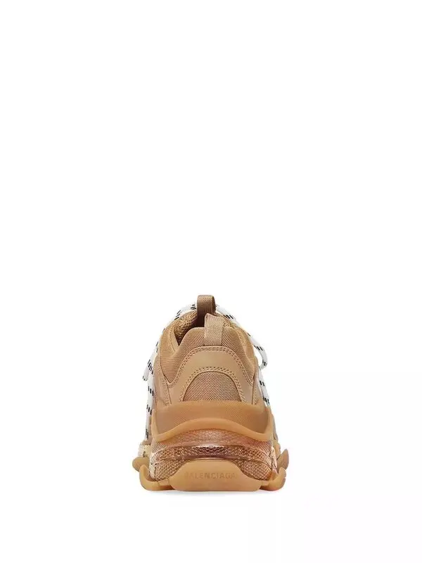 Balenciaga Triple S Clear Sole Sneakers - Brown