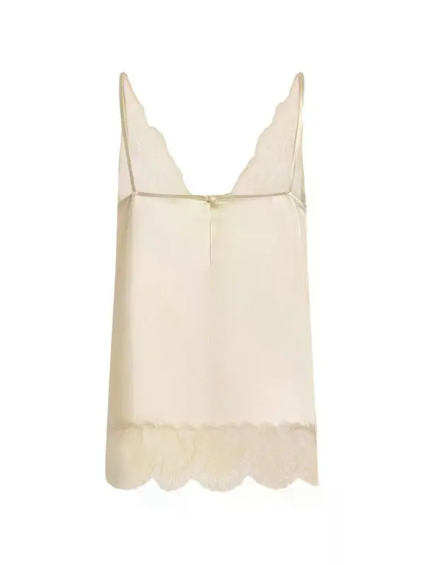Dolce & Gabbana Silk Satin Lace Top
