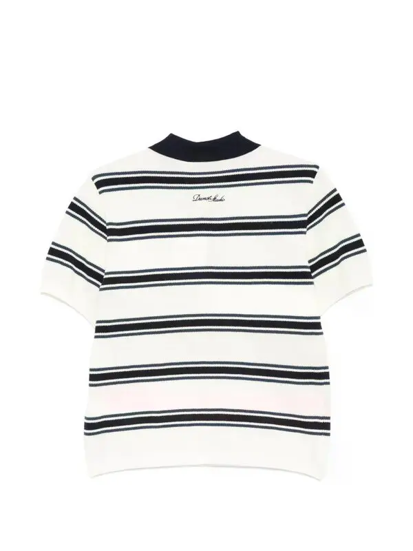DUNST Striped Short-sleeve Polo Shirt
