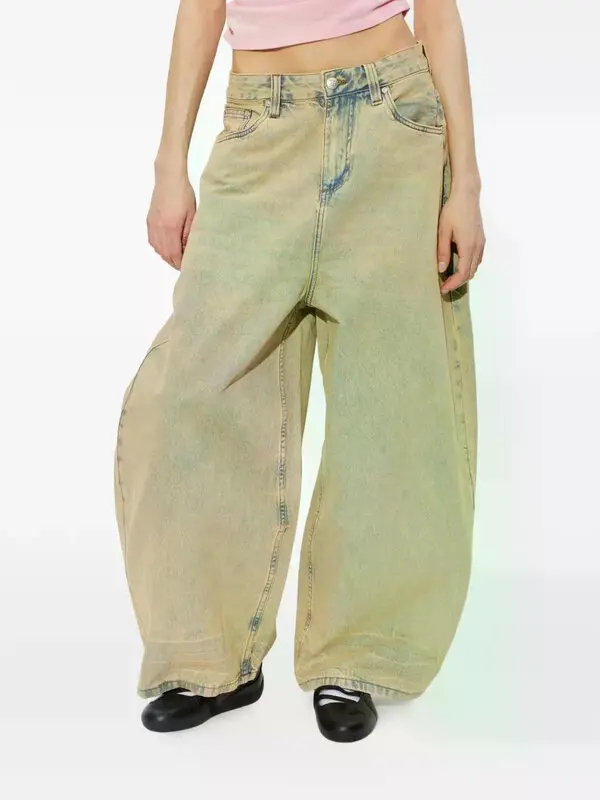 MISBHV Wide-leg Washed Denim Trousers