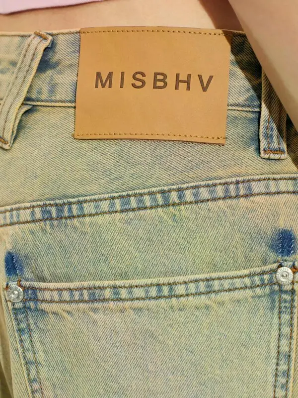 MISBHV Wide-leg Washed Denim Trousers