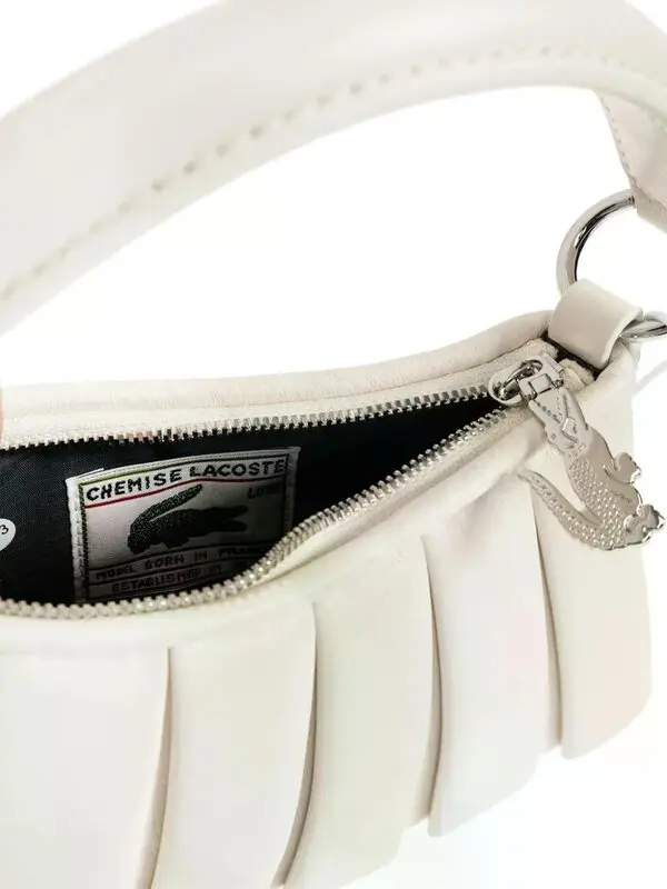 Lacoste Lenglen Pleated Tote - White