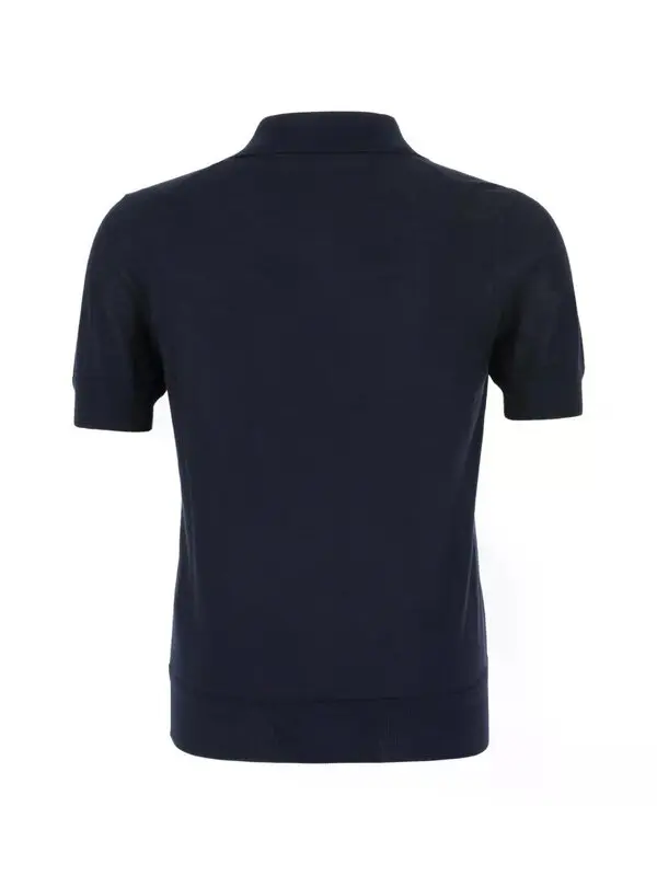 TOM FORD Button Polo - Blue
