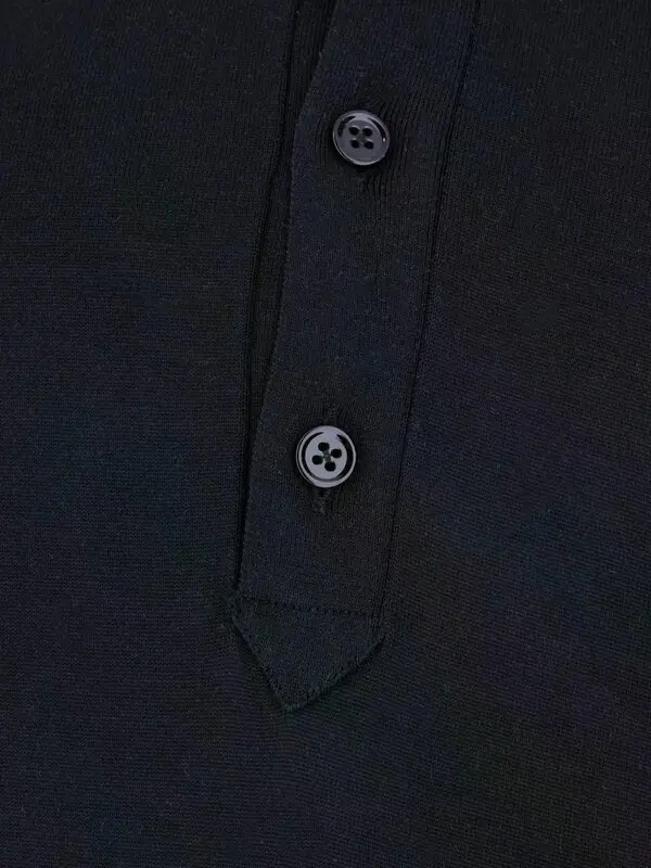 TOM FORD Button Polo - Blue