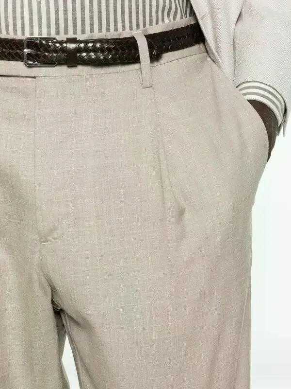GREYED Albert Pleated Trousers - Neutrals