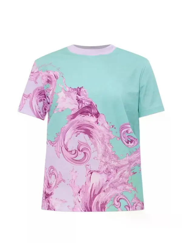 Versace Graphic Print Crewneck T-shirt