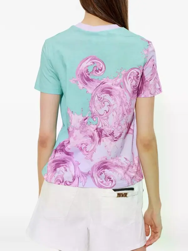 Versace Graphic Print Crewneck T-shirt