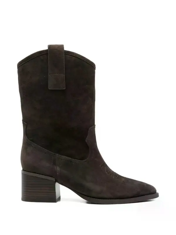 ADRIANNA FERETTI Suede Cowboy Boots