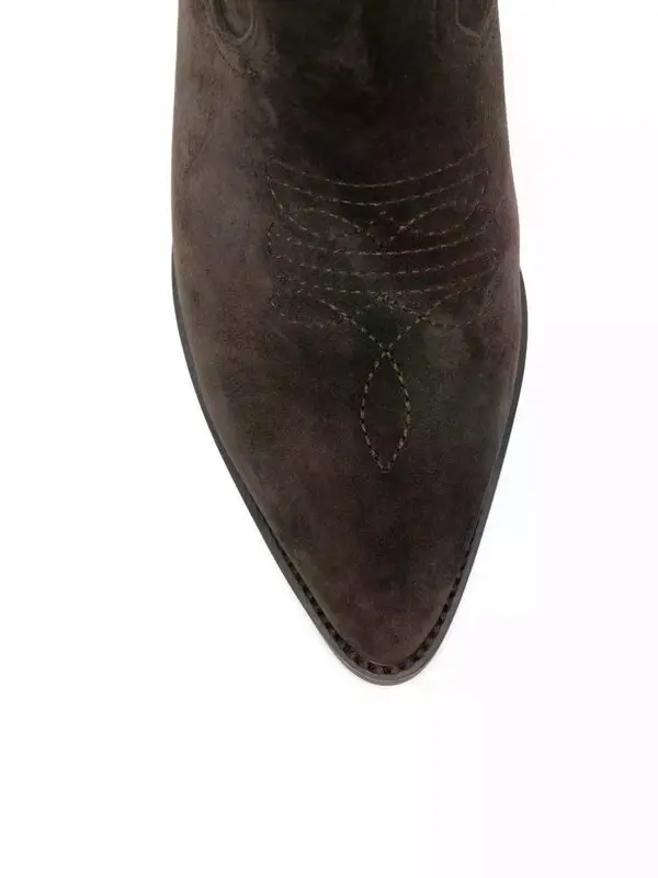 ADRIANNA FERETTI Suede Cowboy Boots