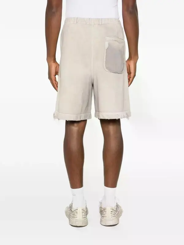 Mihara Yasuhiro Distressed Raw-cut Shorts