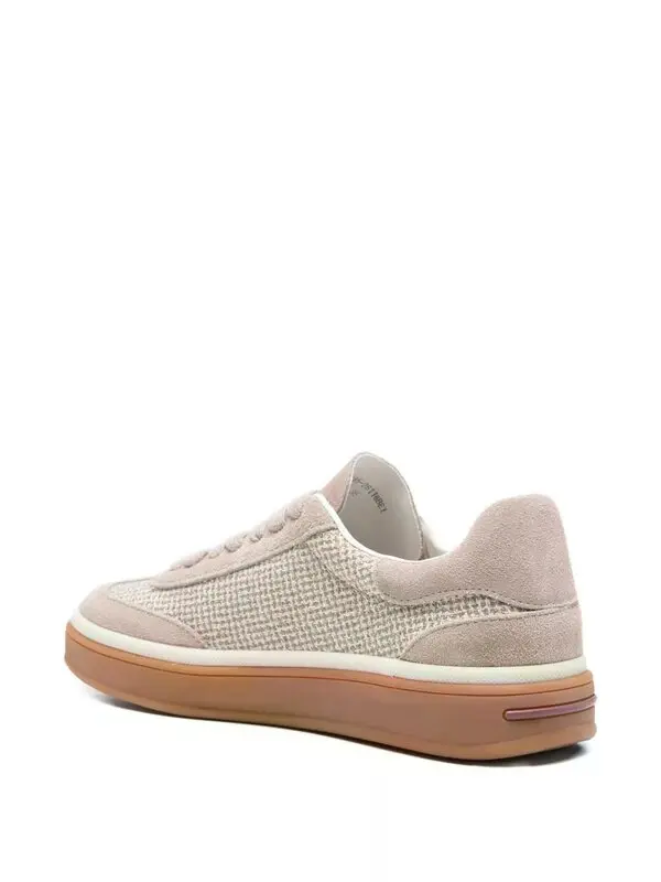 SERGIO MORETTI FIRENZE Suede Panel Sneakers - Neutrals