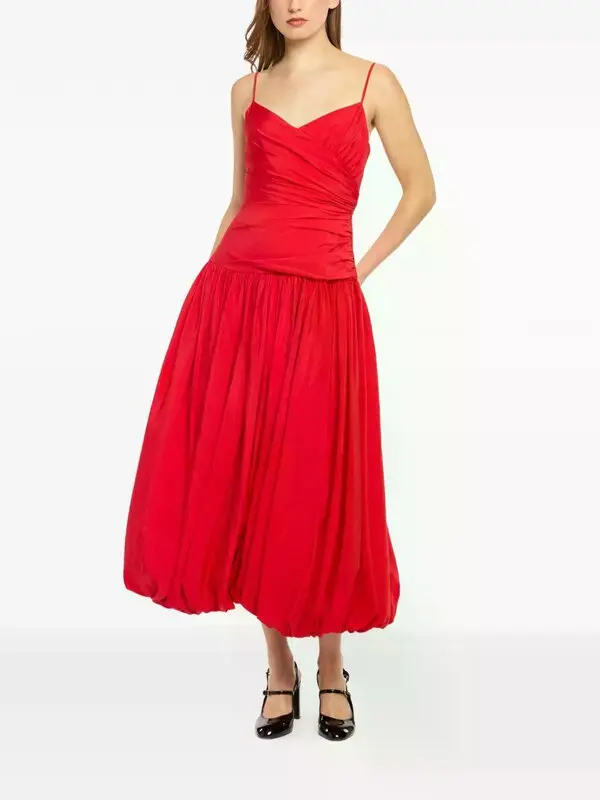 Cinq À Sept Fia Draped Midi Dress