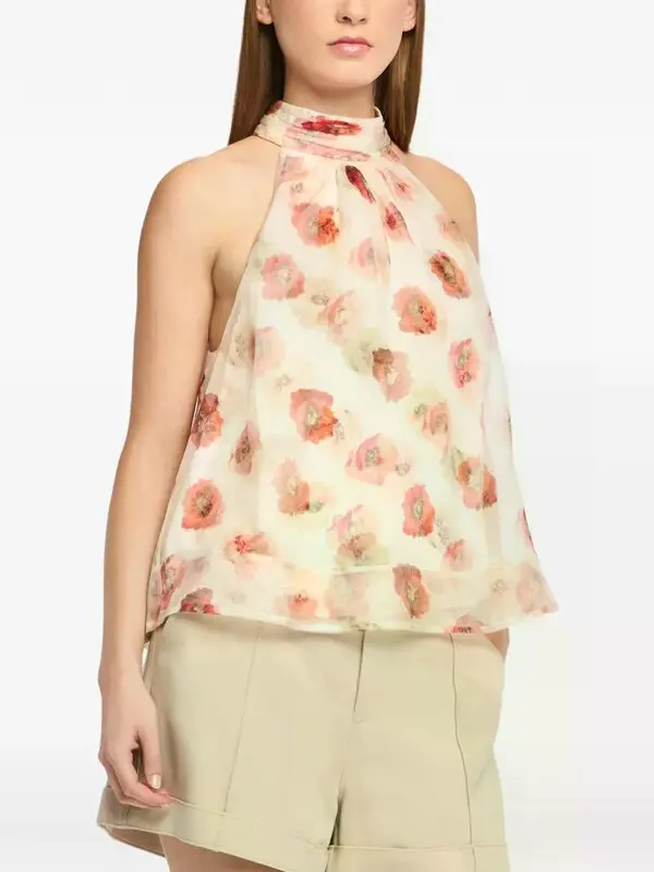 Cinq À Sept Floral Halterneck Blouse