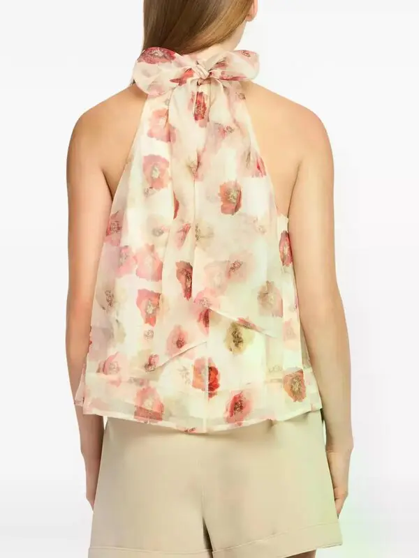 Cinq À Sept Floral Halterneck Blouse
