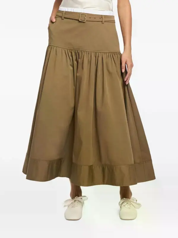 Cinq À Sept Gathered Belted Skirt