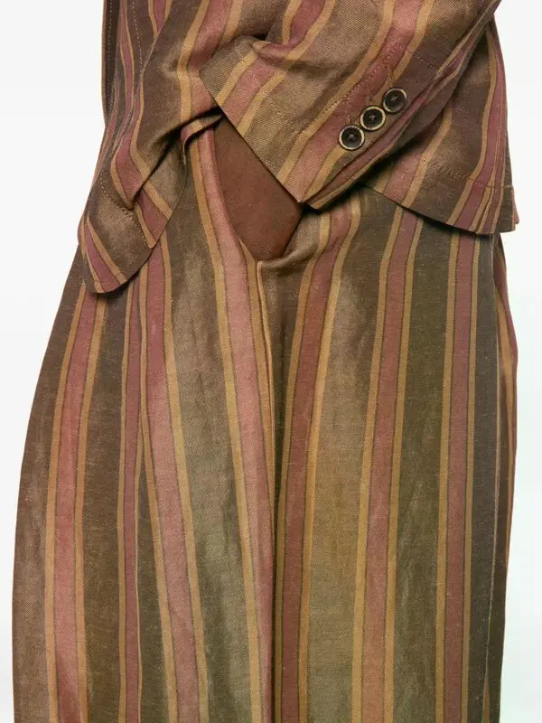 UMA WANG Striped Palazzo Pants