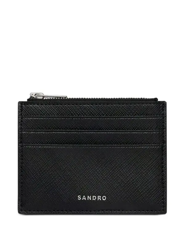 Sandro Logo-lettering Card Holder - Black