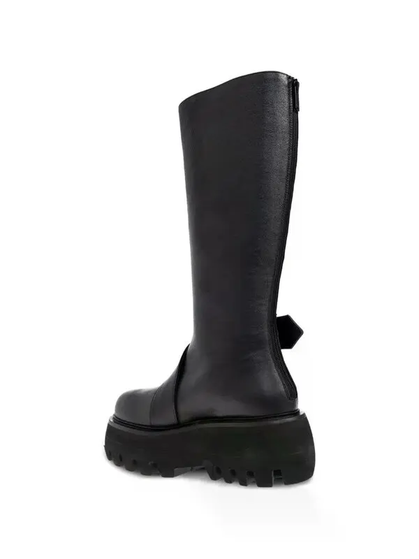 Alexander McQueen Buckle Platform Biker Boots