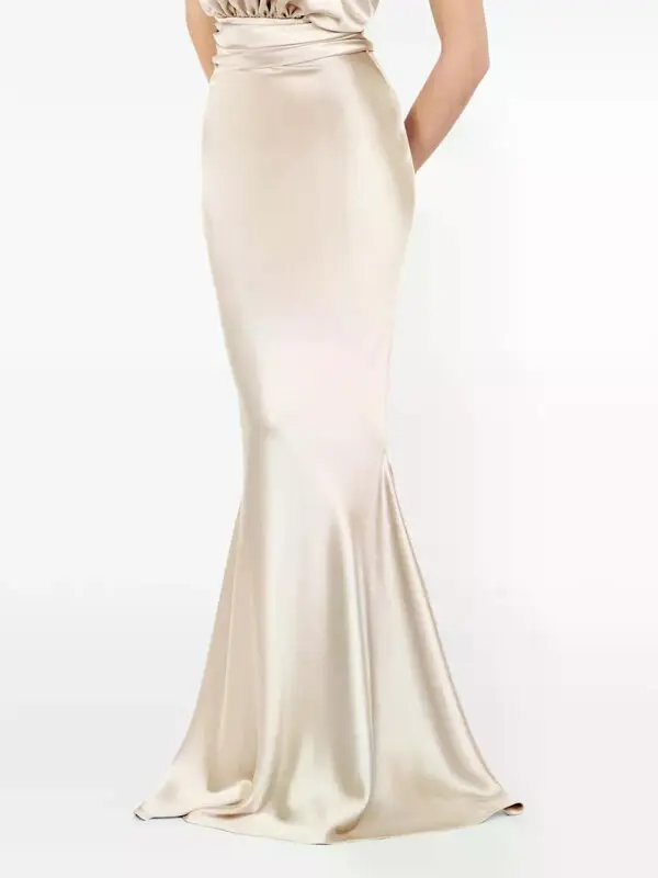 ALEXIA & ANTONIA Bias-cut Maxi Skirt