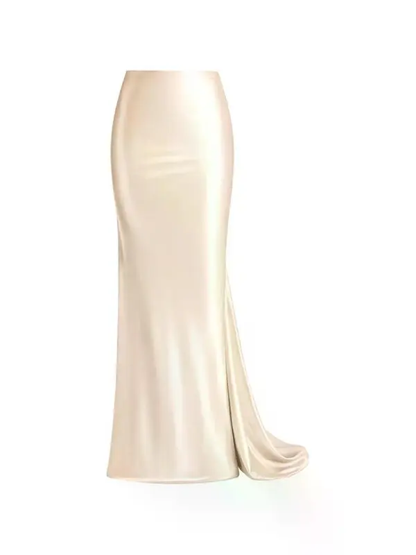 ALEXIA & ANTONIA Bias-cut Maxi Skirt