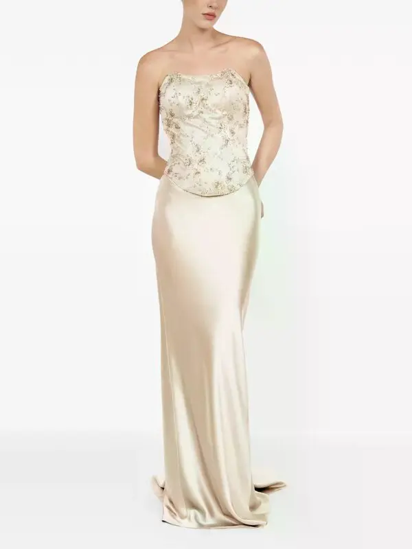 ALEXIA & ANTONIA Bias-cut Maxi Skirt