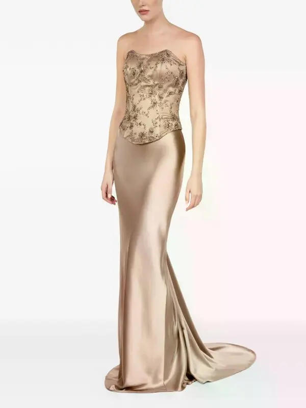 ALEXIA & ANTONIA Bias-cut Maxi Skirt