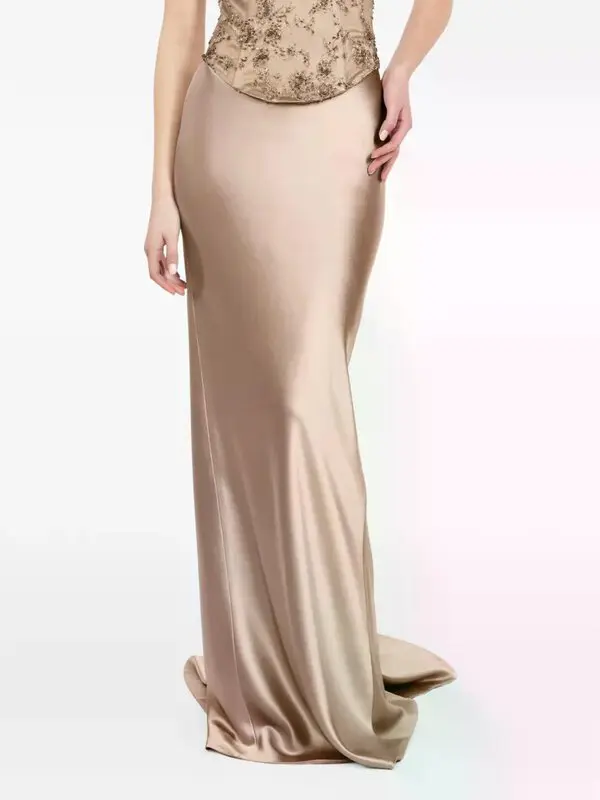 ALEXIA & ANTONIA Bias-cut Maxi Skirt