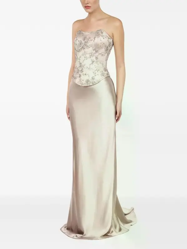ALEXIA & ANTONIA Bias-cut Maxi Skirt