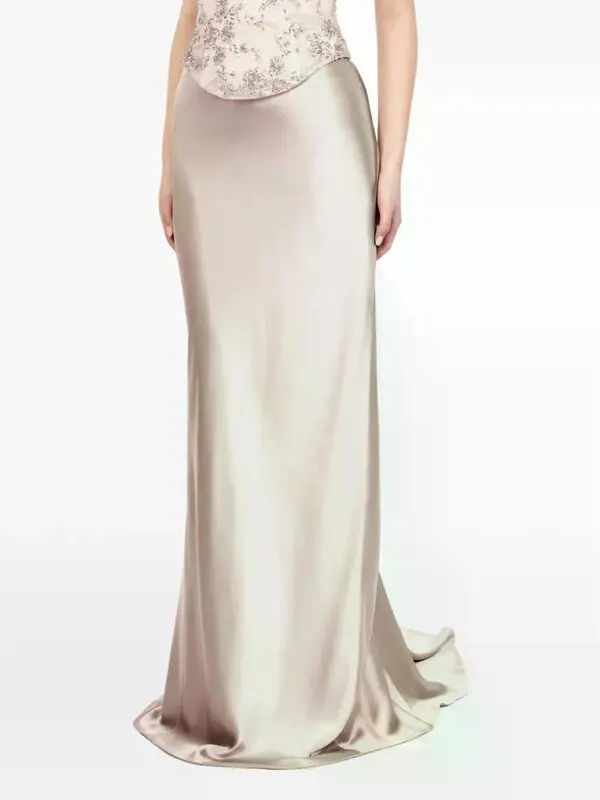 ALEXIA & ANTONIA Bias-cut Maxi Skirt