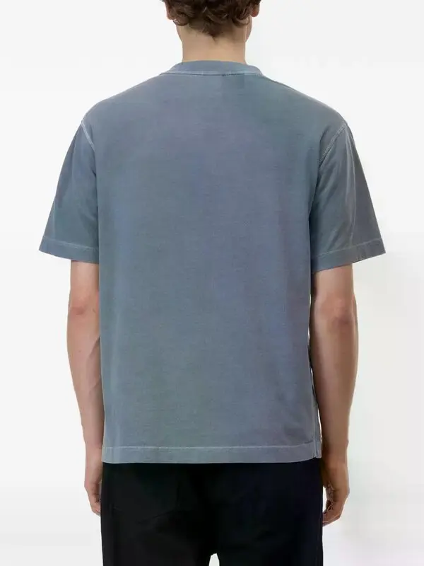 Closed Logo-detail Crew-neckt-shirt - Blue