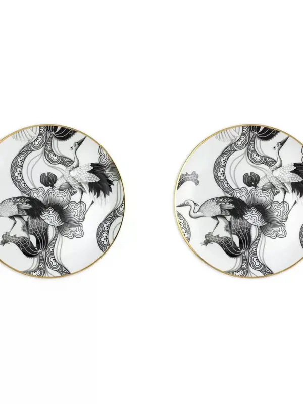 SIMONE GUIDARELLI HOME Wings Of Water Plate Set - White