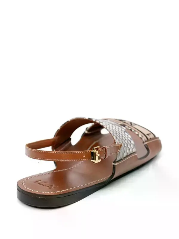 N°21 Snakeskin-effect Strap Sandals