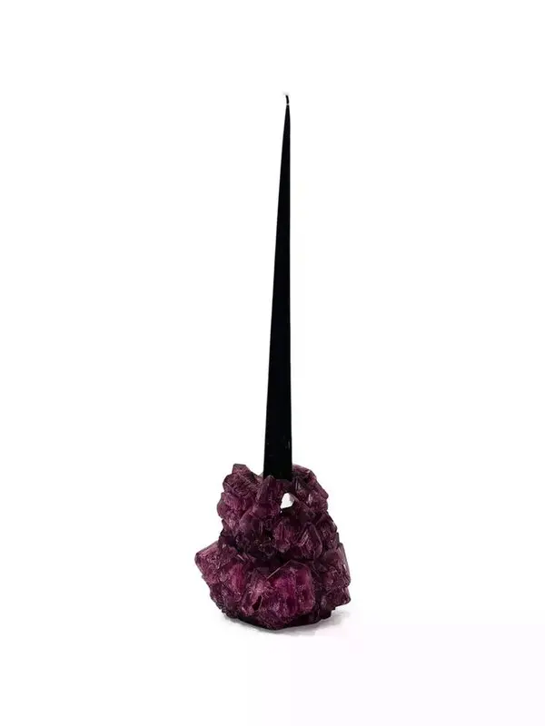MINERAL SERIES Crystal Amethyst Candlestick Holder